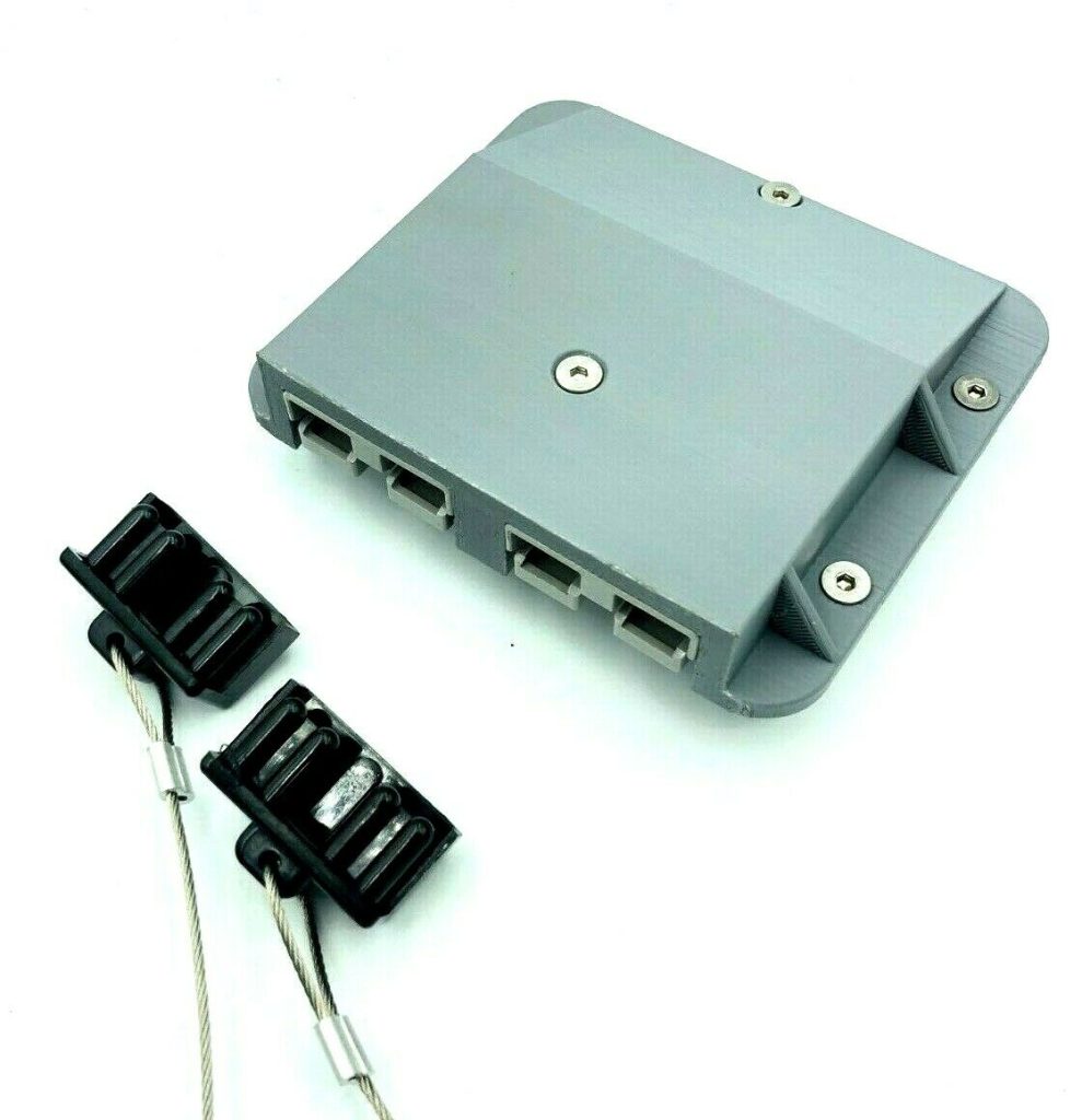 Grey Double Anderson Plug Surface Mount External Kit inc x2 Grey 50 Amp ...