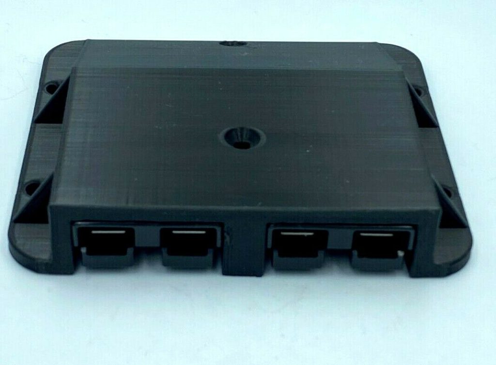 Double Anderson Plug Surface Mount External Kit + x2 Black 50 Amp plug ...